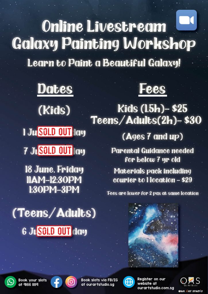 (Virtual) Galaxy Canvas Painting - Our Art Studio