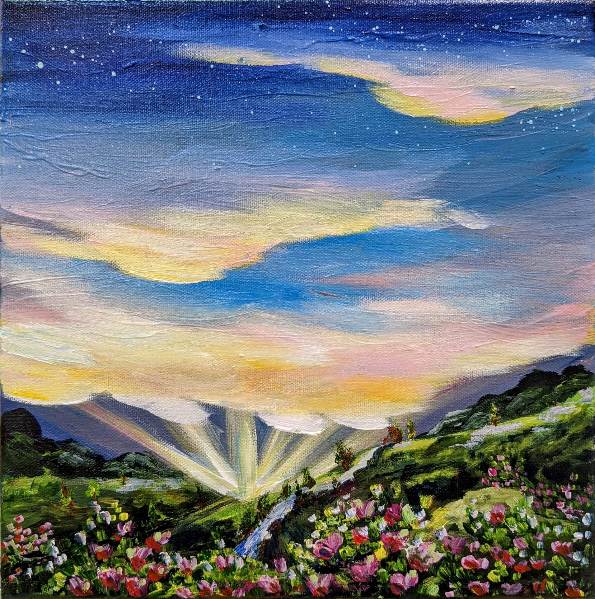 Canvas Painting Workshop - Mountain Scenery - Our Art Studio